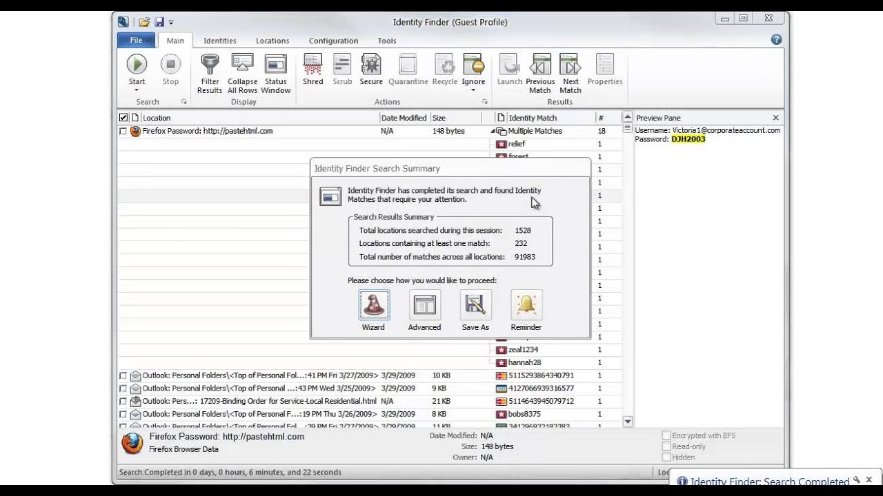 Using Identity Finder for the First Time - YouTube
