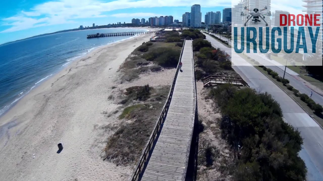 Drone Uruguay en Punta del Este parada 3 Playa Mansa - YouTube