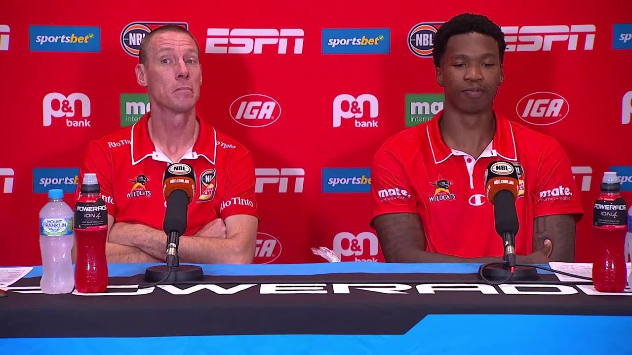 John Rillie and Kristian Doolittle press conference vs Sydney Kings ...