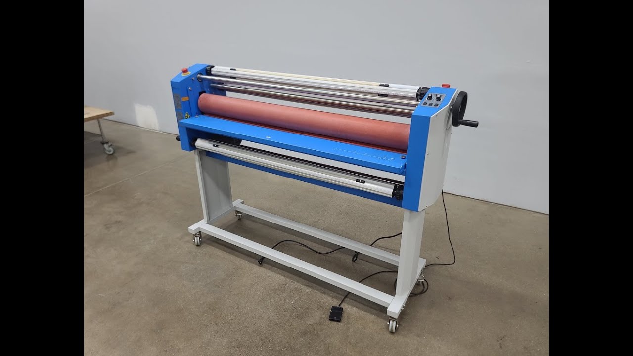 Graphic Finishing GFP 355TH 55in Hot Roll Laminator - YouTube
