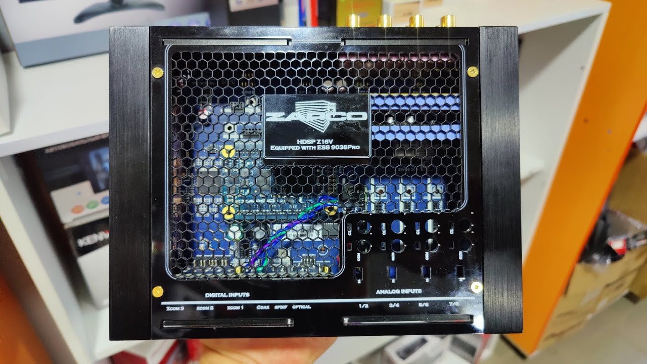 ZAPCO HDSP-Z8 V ESS 9038pro замер процессора - YouTube