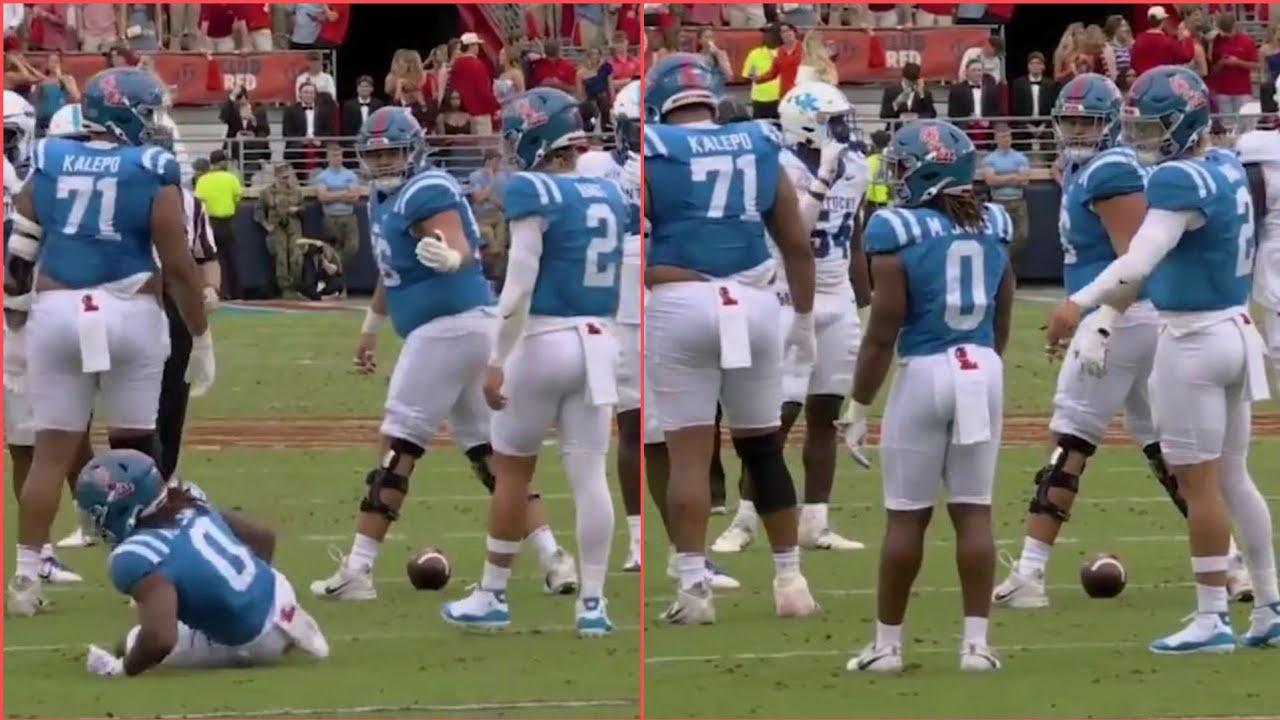 Ole Miss Player Matt Jones Gets Caught FAKING An Injury Vs Kentucky ...