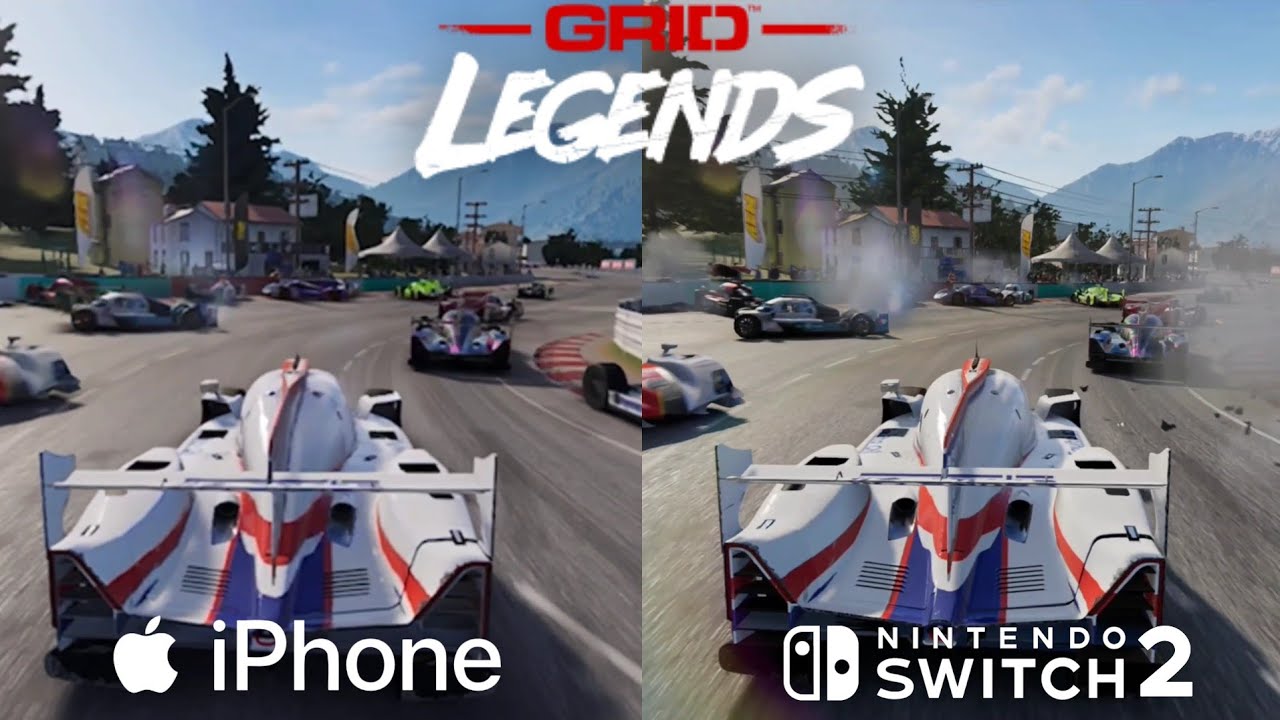 GRID Legends: Deluxe Edition Nintendo Switch 2 Vs iPhone 17 Pro - Side ...