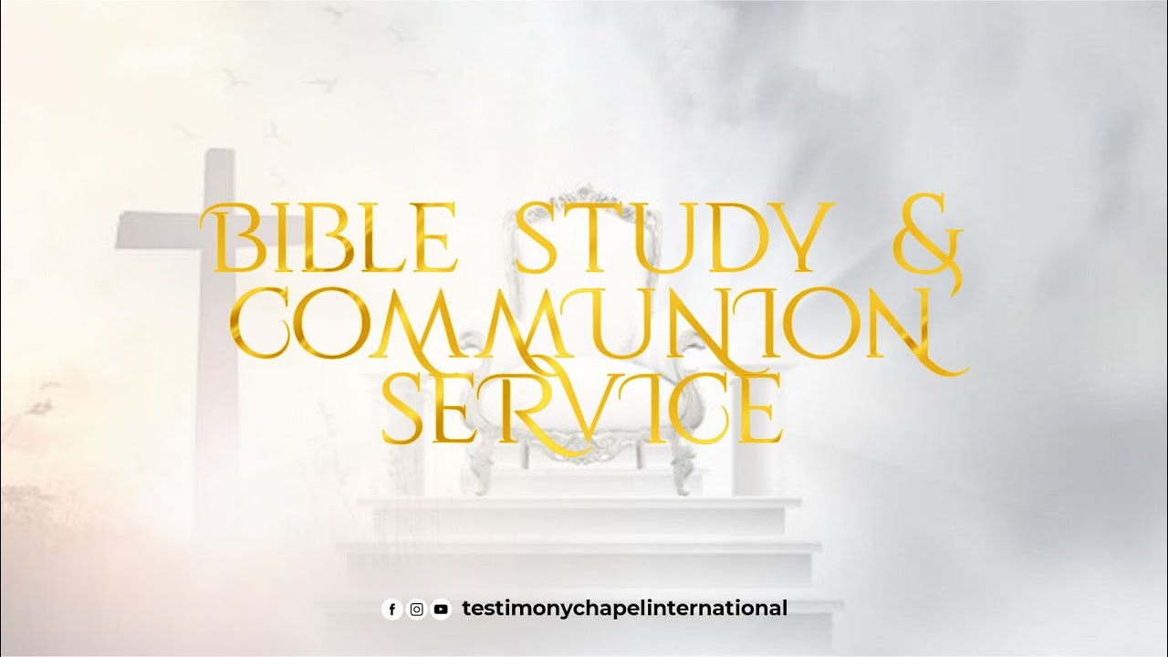 Bible Study & Communion Service |Supernatural Wisdom | Pst Bukola David ...