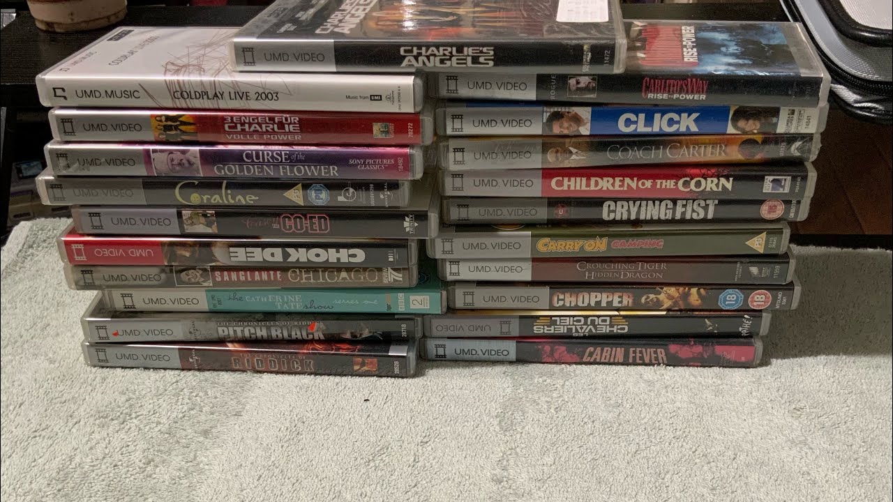 Psp umd movie collection part 11 - YouTube