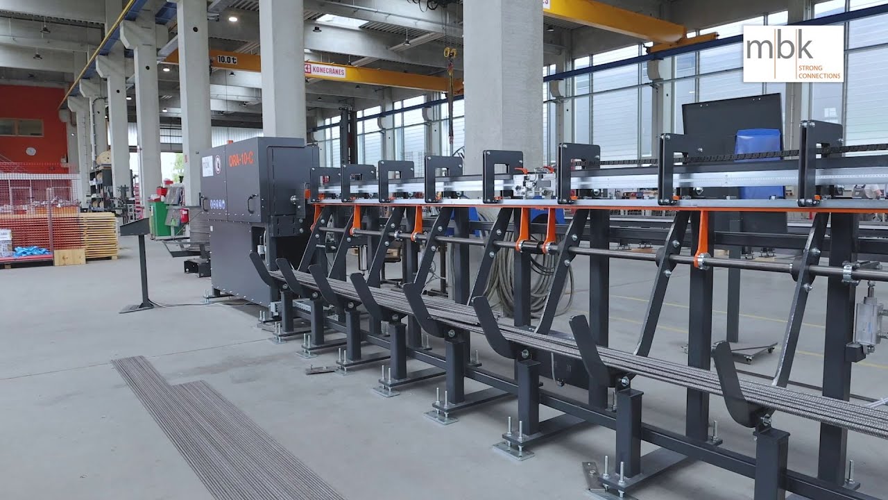 Wire straightening and cutting machine DRA-10-C - YouTube