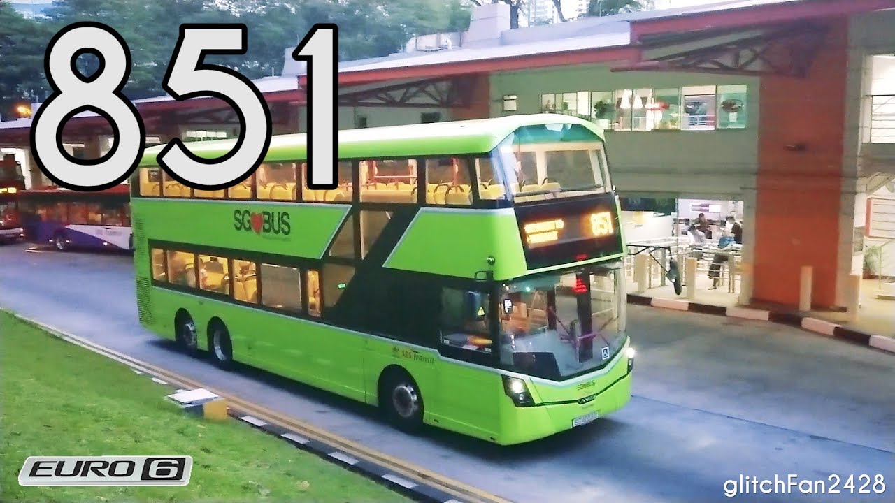 [SBST] Debut - SG4003D on Service 851 - Volvo B8L Gemini 3 Euro 6 ...