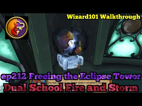 Wizard101 Walkthrough Dual School Fire and Storm ep212 Freeing the ...