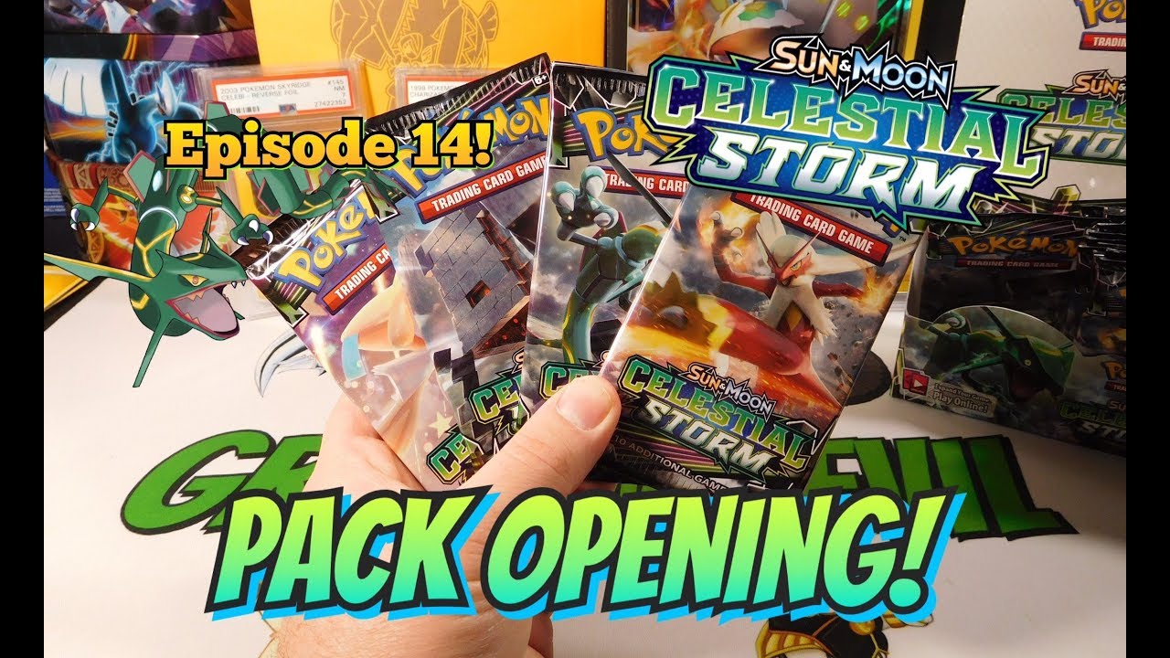 Celestial Storm Pack OPENING! (The Search for Rayquaza Ep 14!) - YouTube