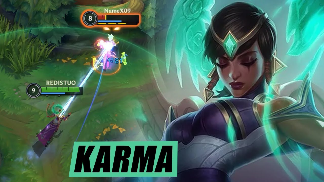 WILD RIFT KARMA GAMEPLAY | NEW CHAMPION (BUILD & RUNES) - YouTube