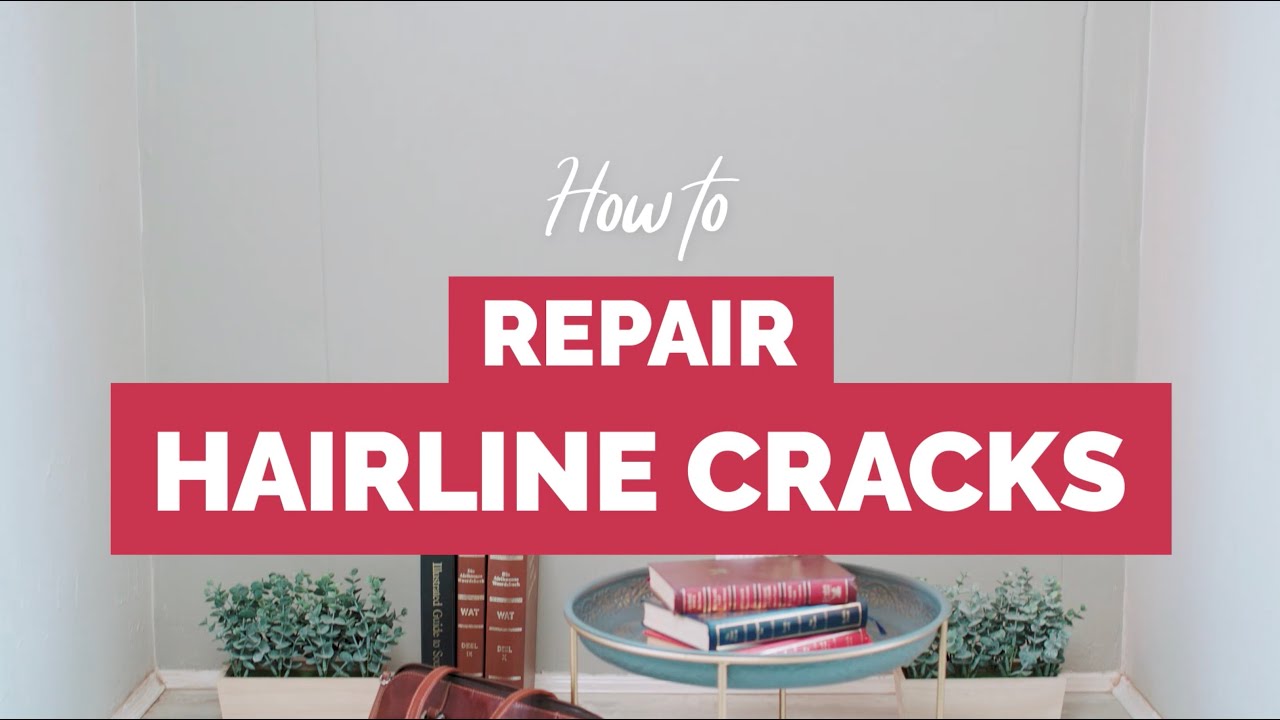 #DIY Repair Hairline Cracks - YouTube