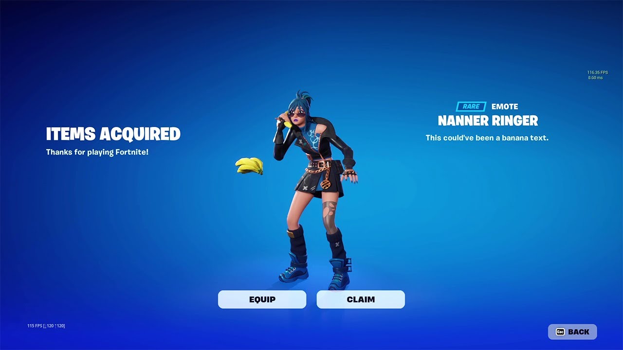 How to get Free Nanner Ringer Emote in Fortnite Chapter 5 - YouTube