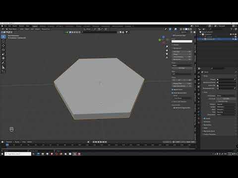 blender how to make a hexagon or polygon on blender 4 - YouTube