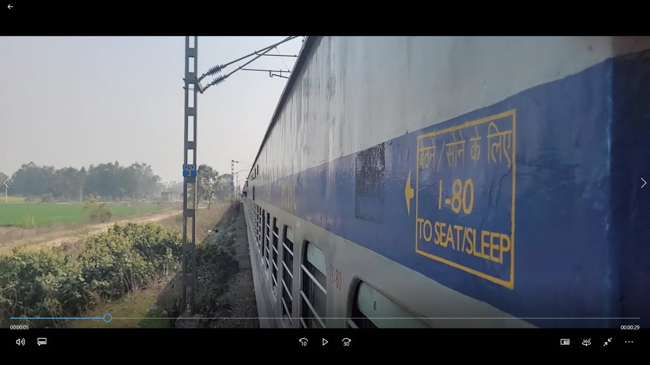 Bareilly To Lucknow by 15076 Triveni Express - YouTube