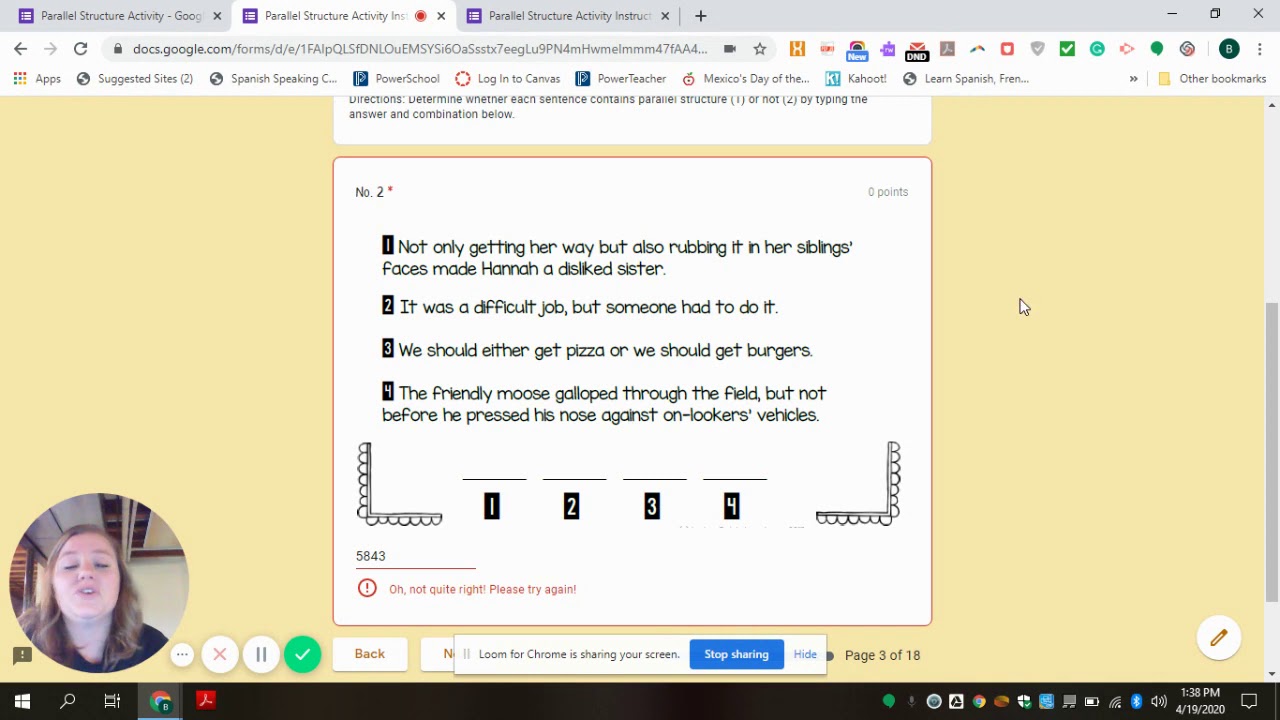 Parallel Structure Activity Instructions - YouTube