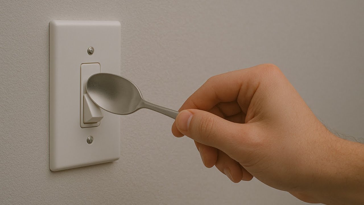 How To Turn Off The Lights With A Spoon - YouTube