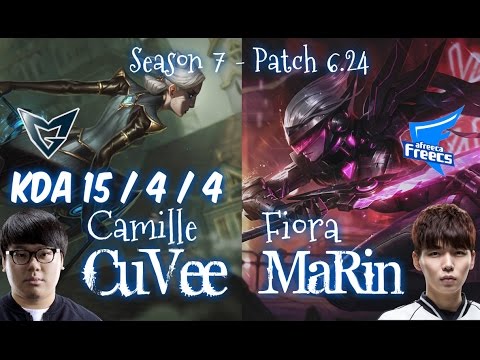 SSG CuVee CAMILLE vs AFs MaRin FIORA Top - Patch 6.24 KR Ranked - YouTube
