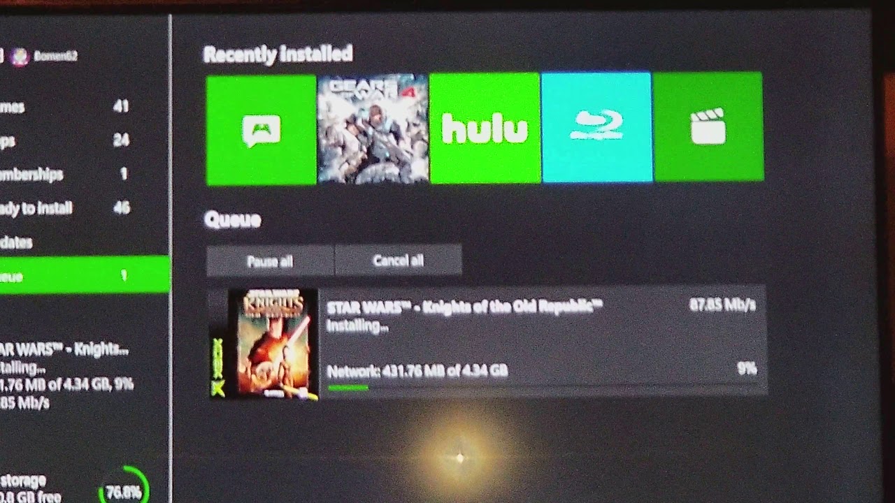 Kotor installing on Xbox one! - YouTube