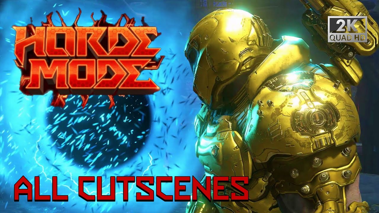 DOOM Eternal - All Cutscenes (HORDE MODE) - YouTube