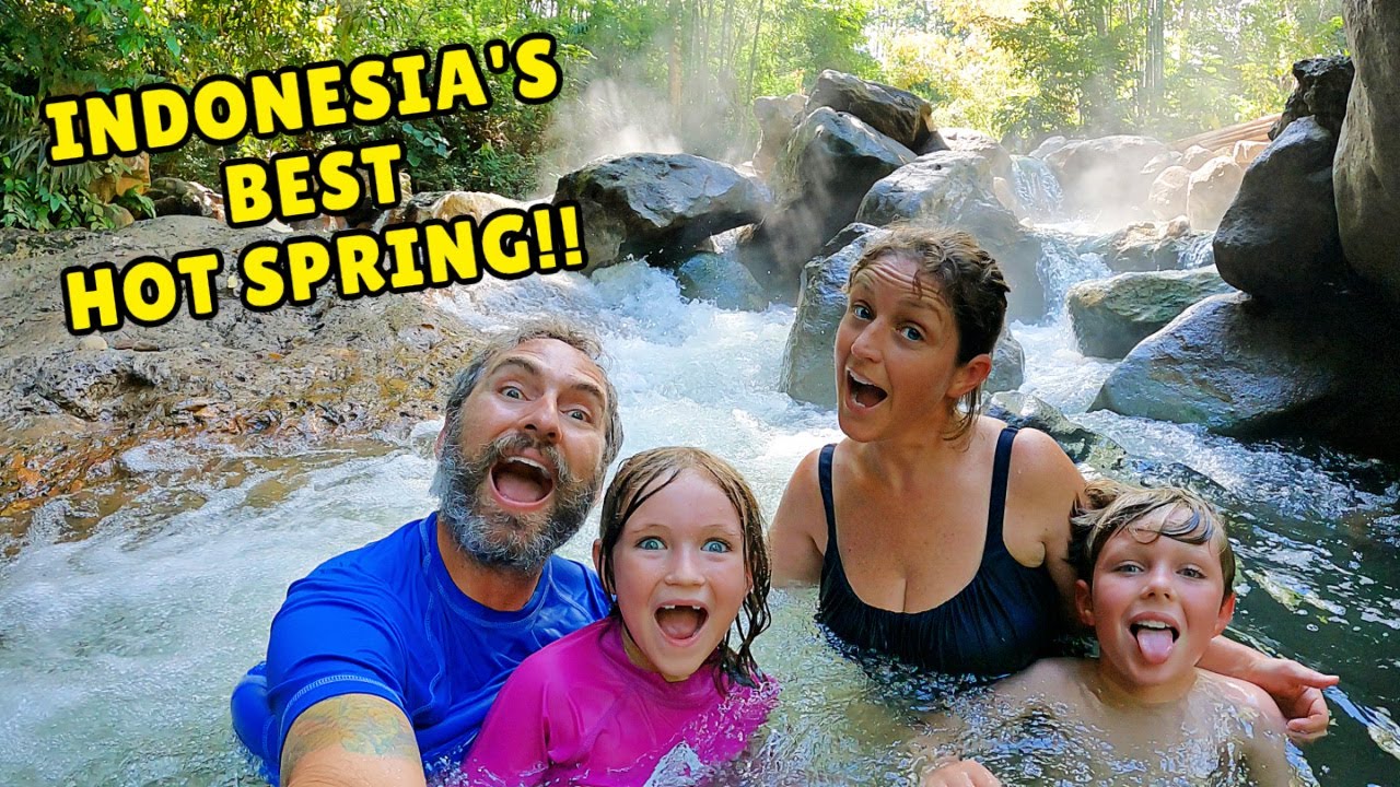 VISITING an Indonesian GEOTHERMAL HOT SPRING | Malanage Hot Springs ...