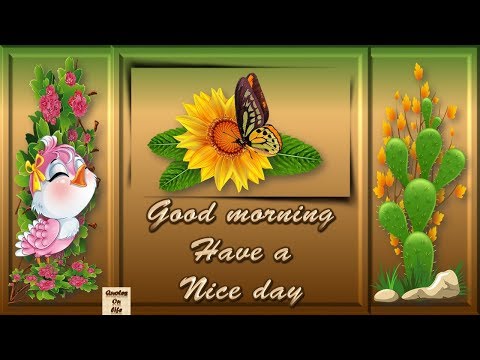 Good Morning wishes animated ecard greetings whatsapp video with motivational and inspirational