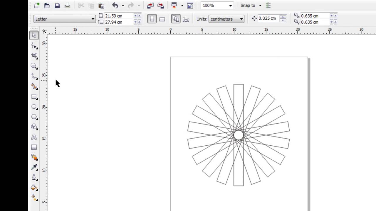 Belajar Corel Draw : Membuat Gigi Roda - YouTube