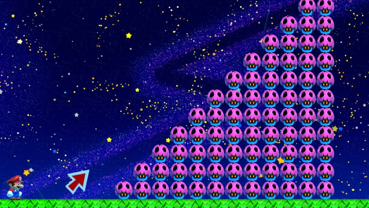 Can Mario avoid 999 Poison Mushrooms in Super Mario Maker 2? (New Super ...
