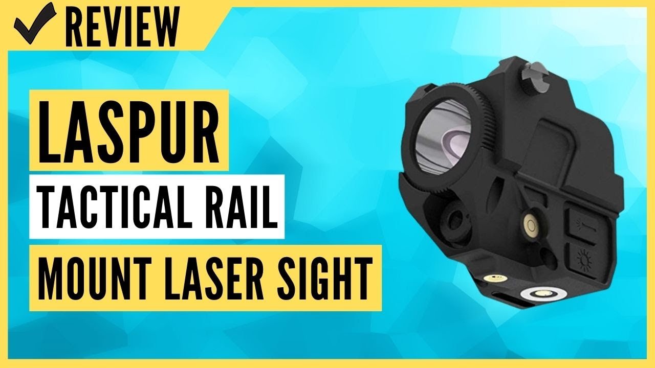 Laspur Tactical Sub Compact Rail Mount Laser Sight with High Lumen ...