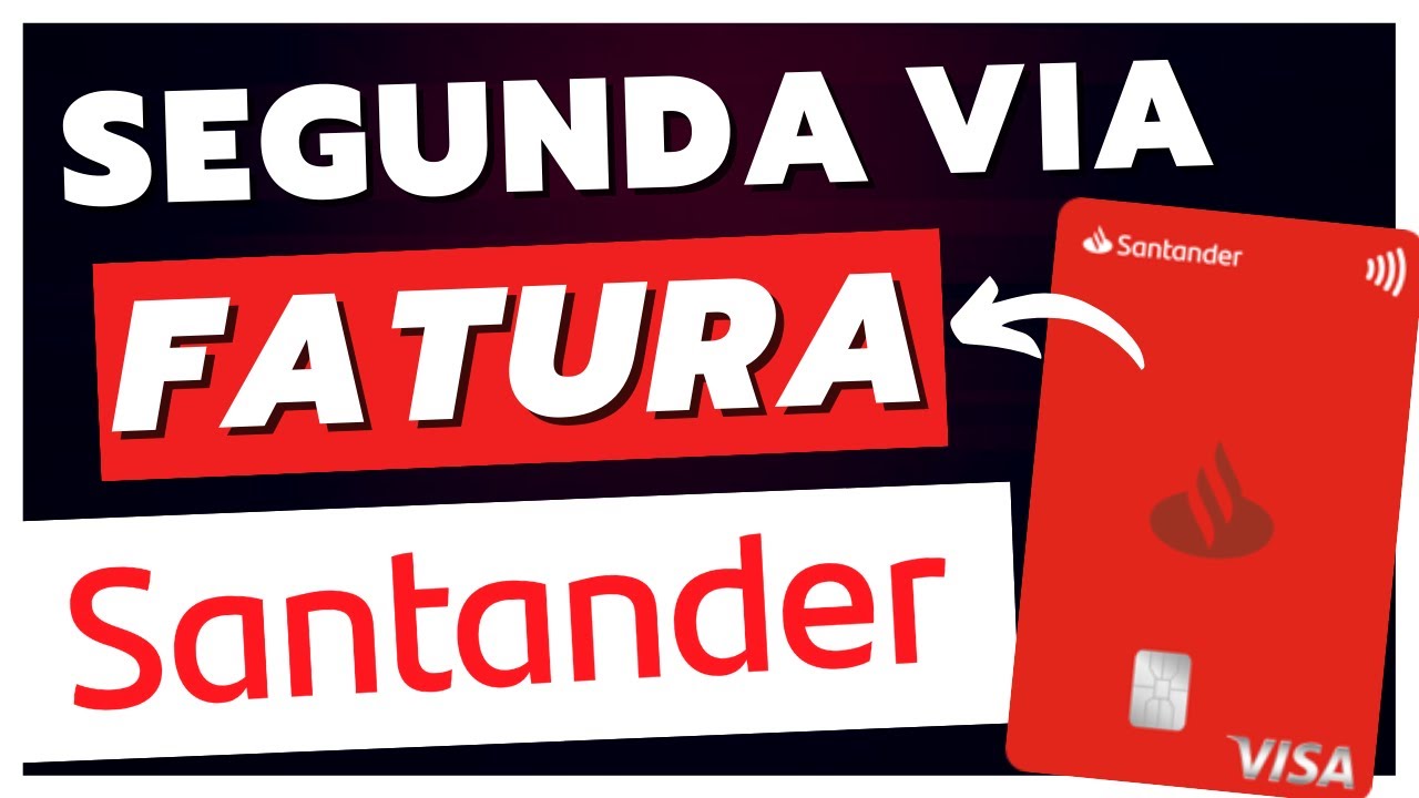 Segunda via FATURA SANTANDER CARTÃO de CRÉDITO - SITE - YouTube