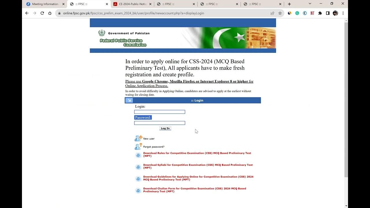 CSS 2024 | CSS 2024 MPT Registration | How to Apply for CSS MPT 2024 #css2024 #cssmpt - YouTube
