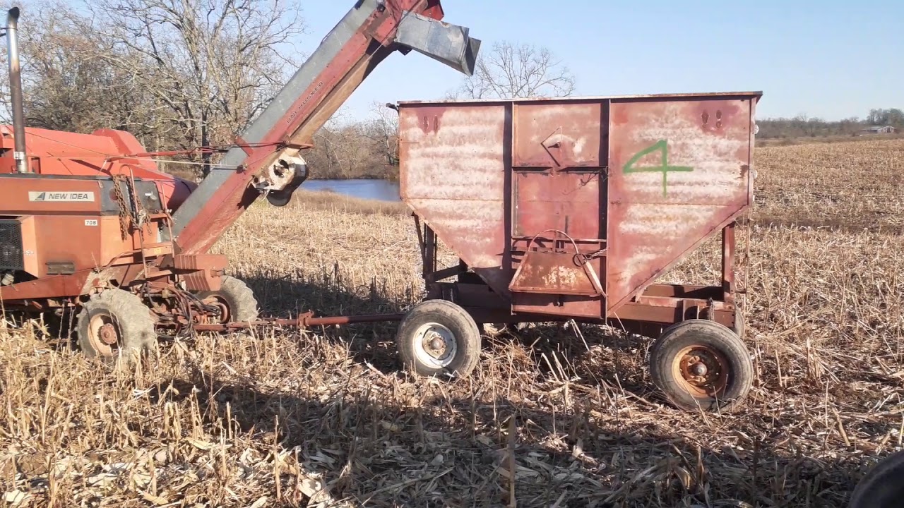 708 power unit and corn picker - YouTube