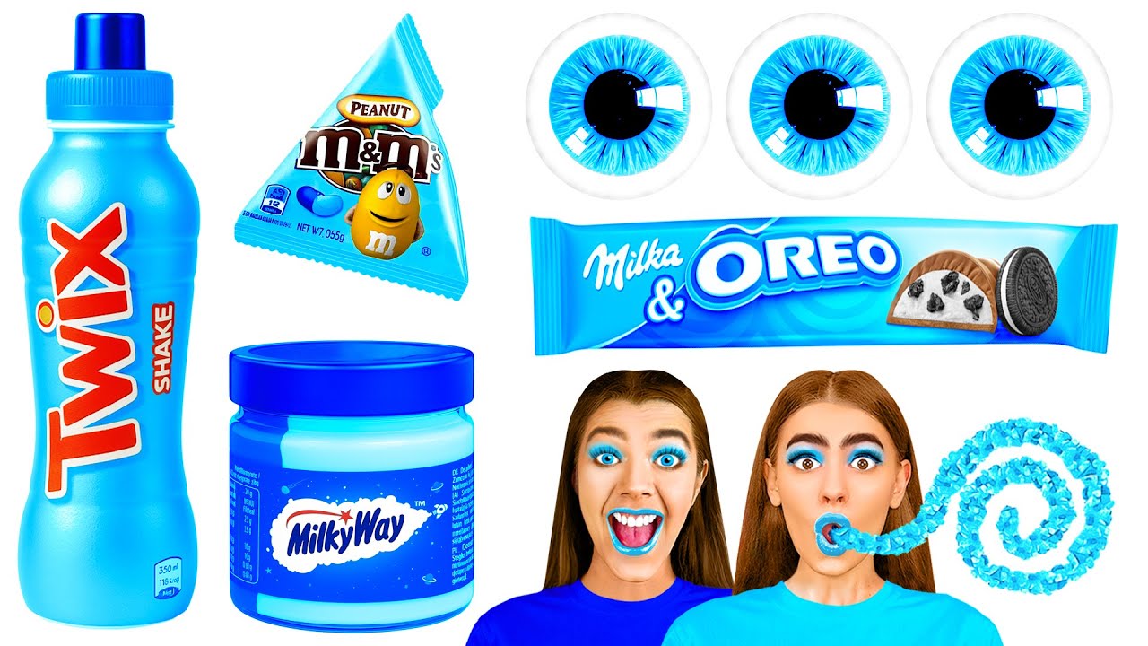 Blue Food Challenge | Epic Cooking Hacks by CRAFTooNS Challenge - YouTube