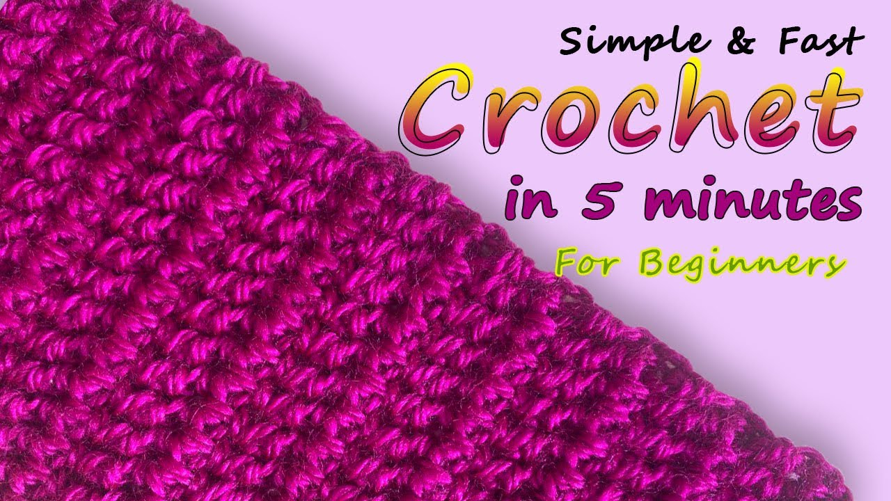 Crochet Pattern for Beginners_ HOW TO crochet Fast & Easy - YouTube