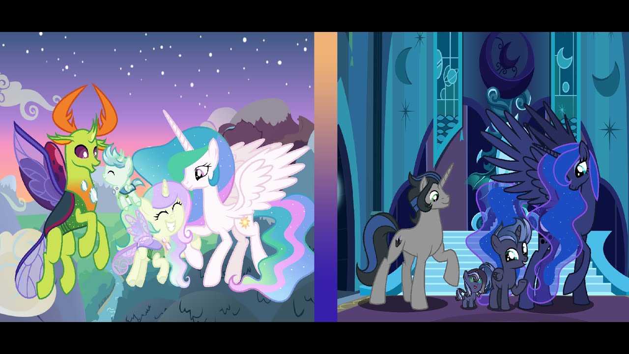 MLP [Next Gen] The Two Sisters' Family (Speedpaint) (Base Edit) - YouTube