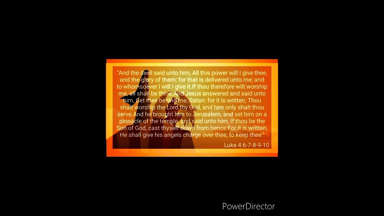 Luke 4 1 13 For It Is Written YouTube