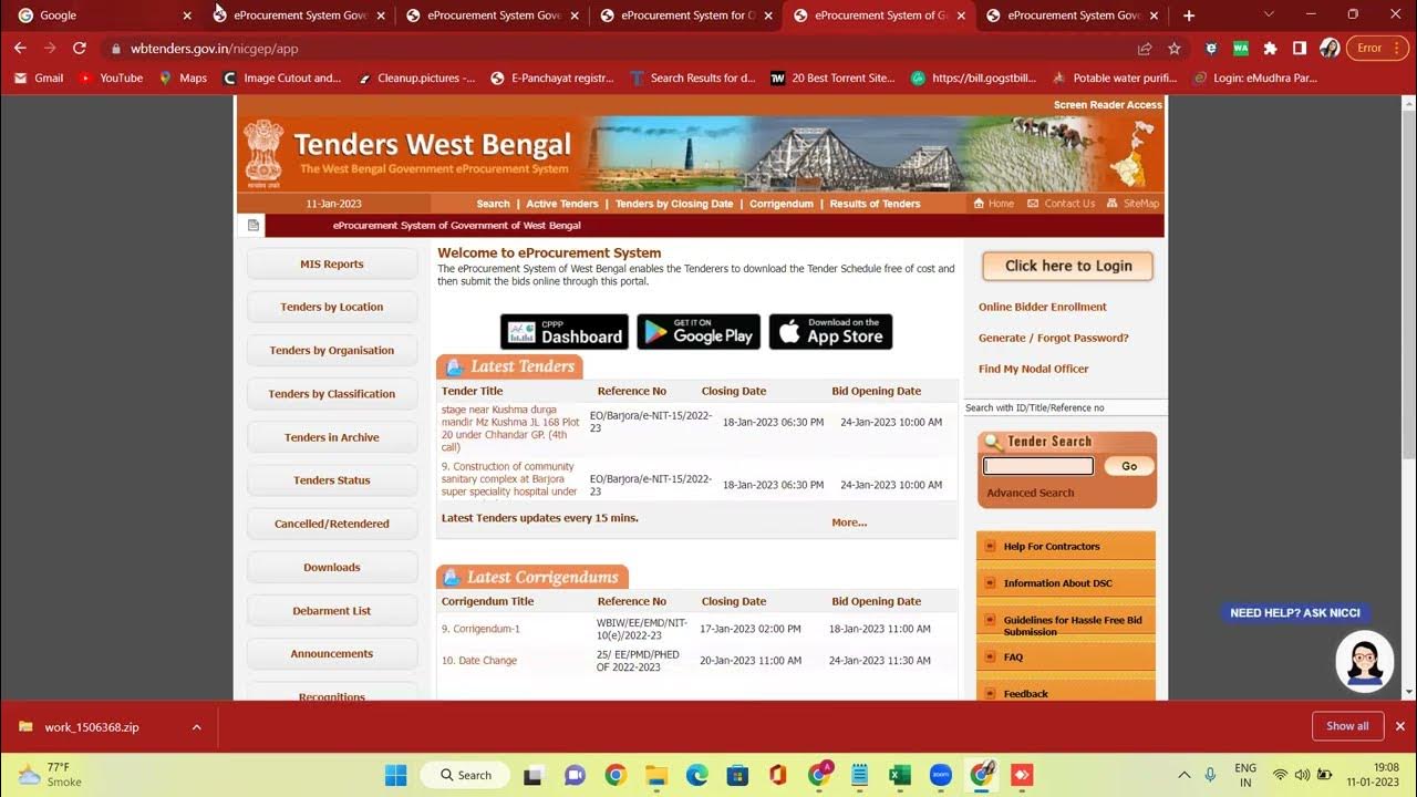 1.1 ETENDER REGISTRATION I JHARKHAND TENDER REGISTRATION I EPROCUREMENT BIIDER ENROLLMENT - YouTube
