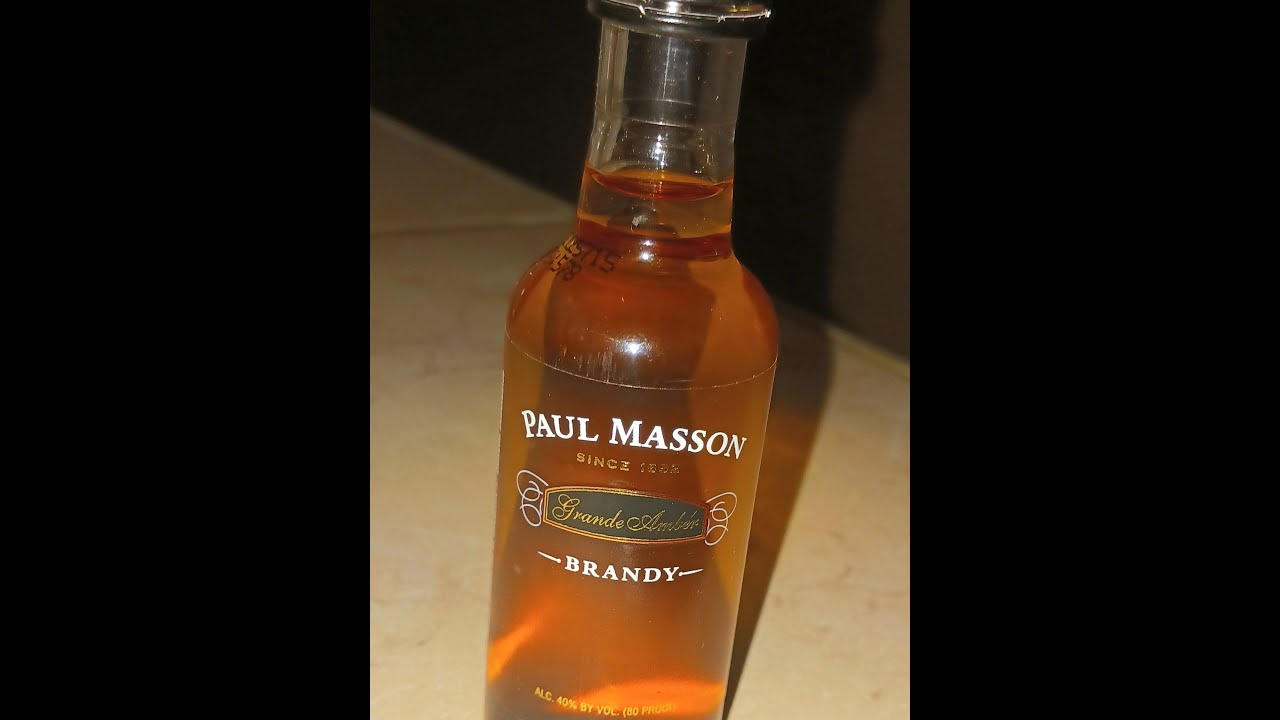 Review of Paul Masson Grande Amber Brandy. Live and unedited! - YouTube