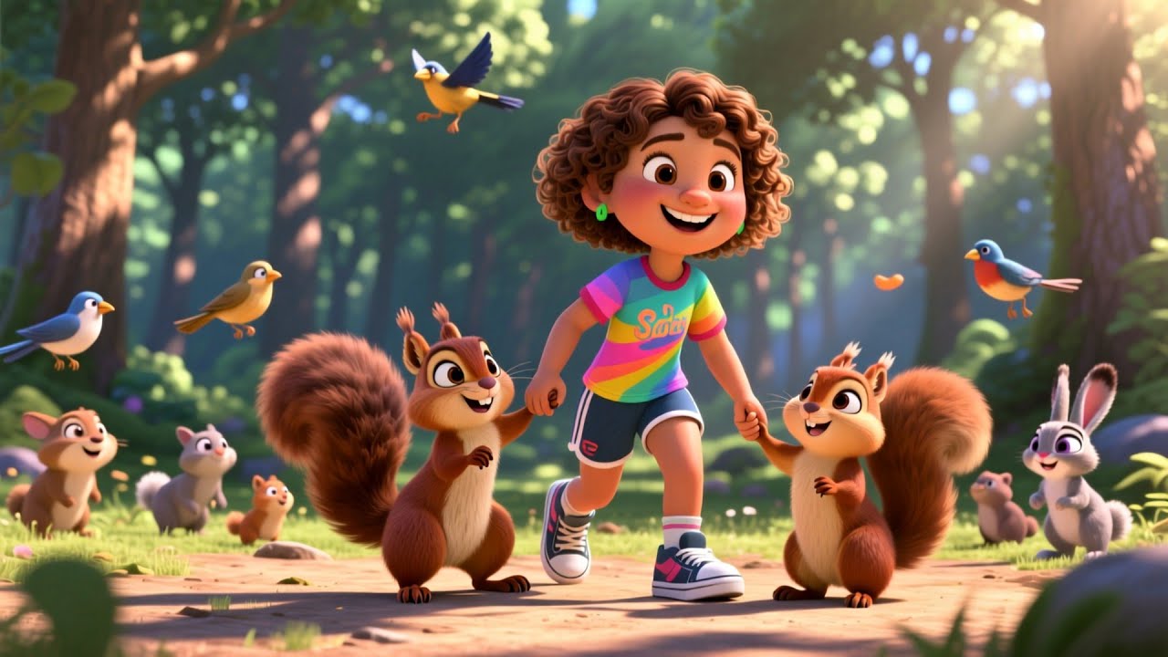 RILEY & BABY SQUIRREL Counting Acorn Forest 🌰🐿️🔢 | Learn Numbers for ...