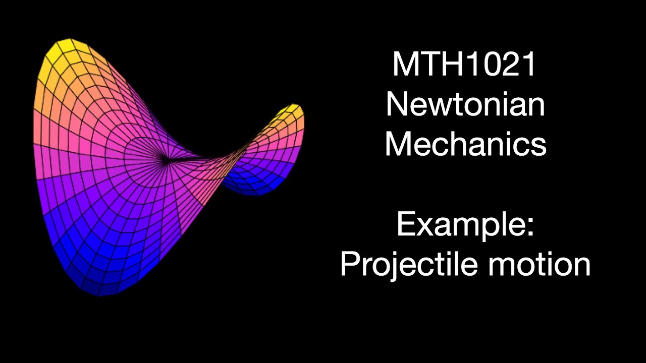 projectile motion example - YouTube