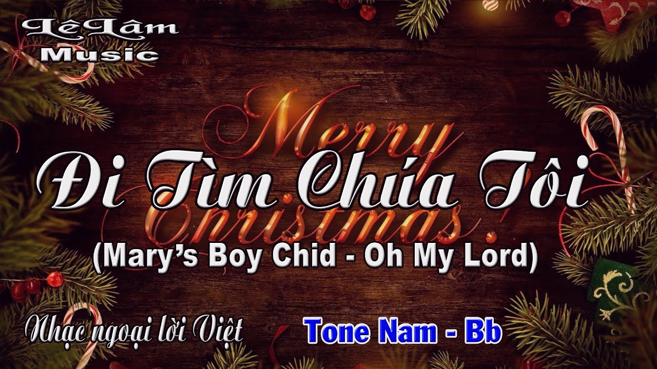 Karaoke - ĐI TÌM CHÚA TÔI Tone Nam | Lê Lâm Music - YouTube