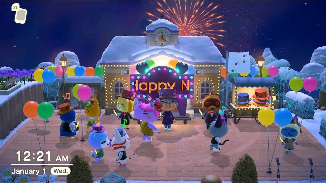 Happy New Year Island Friends!!! | ACNH!! (Let's Time Travel) - YouTube