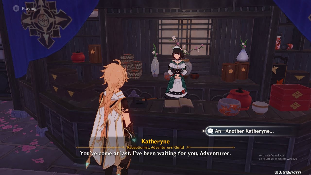 Katheryne in Inazuma - Genshin Impact - YouTube