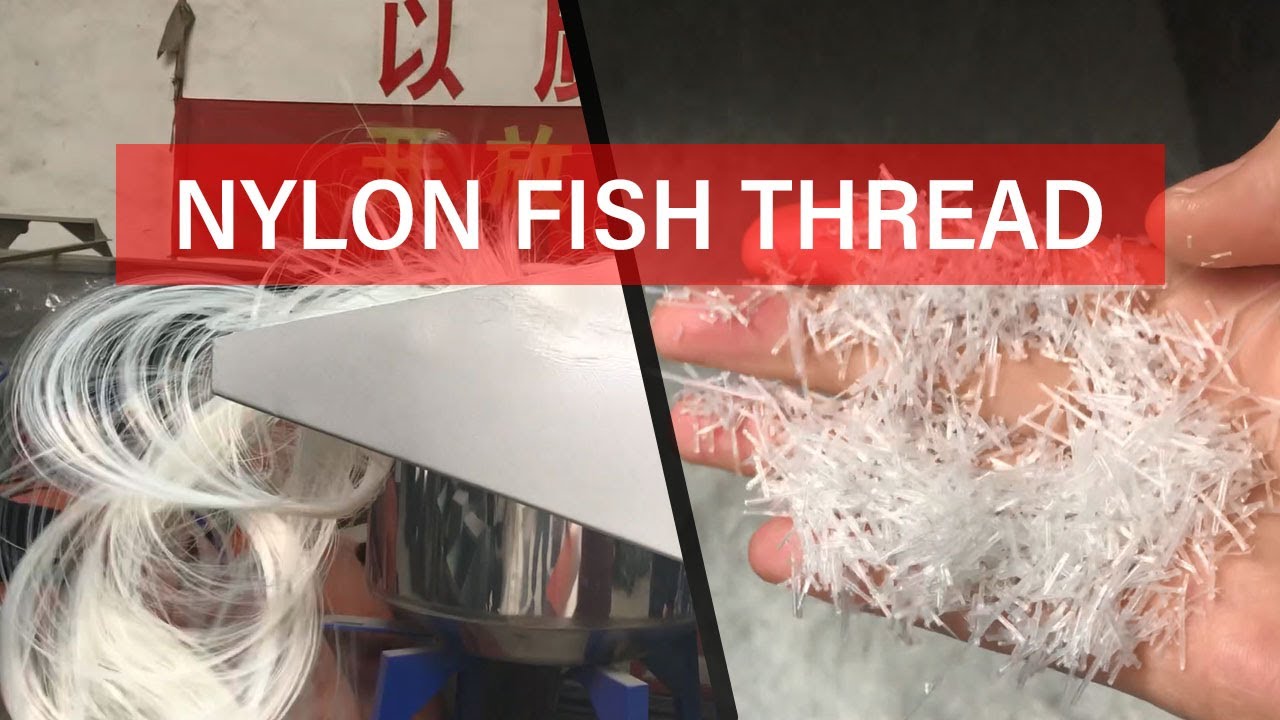 【PF600B·10mm】Nylon fish thread crushing machine - YouTube