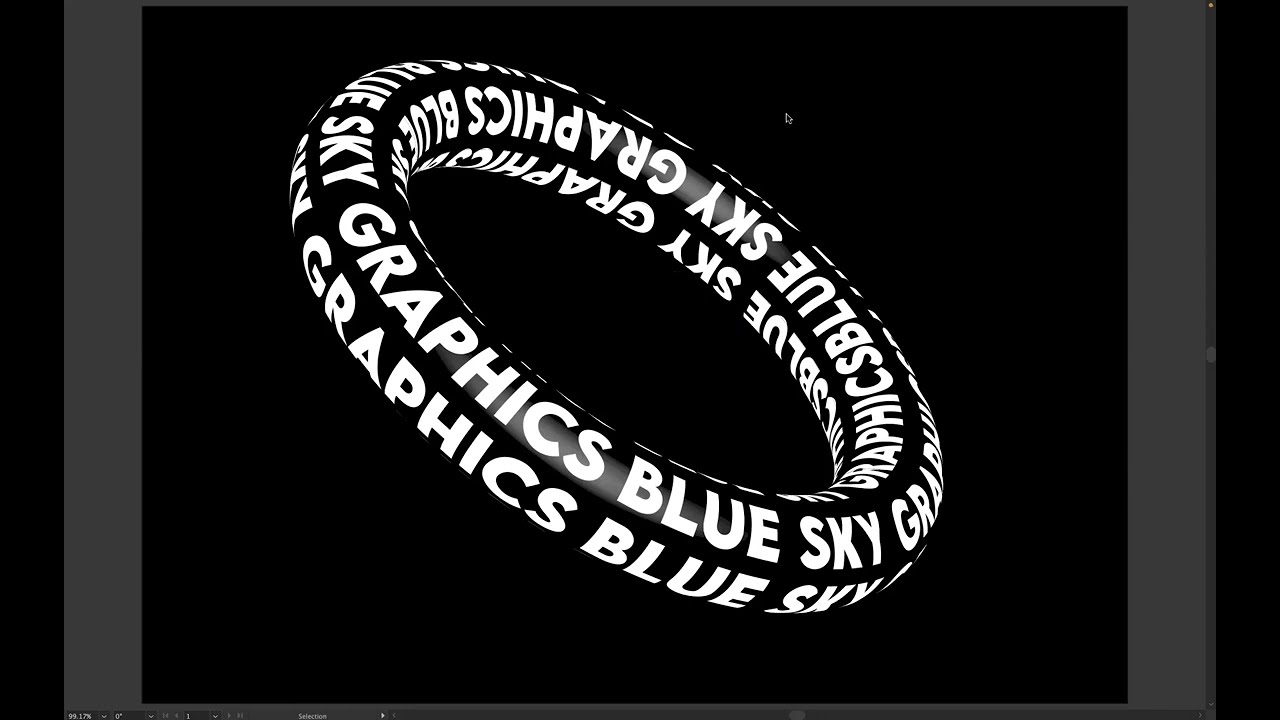 Ring text effect - Adobe Illustrator - YouTube
