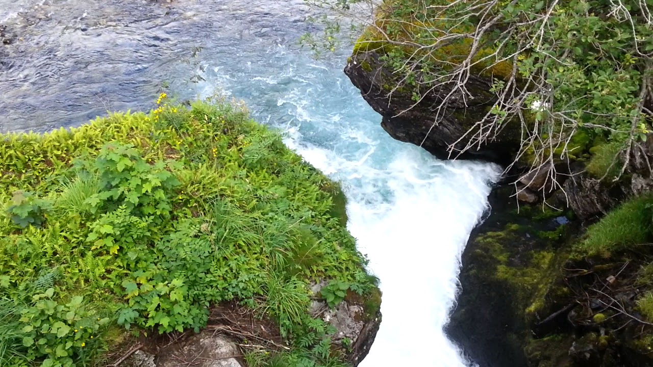 Fossevandring Waterfall in Geiranger, Norway 30 August 2017 - YouTube