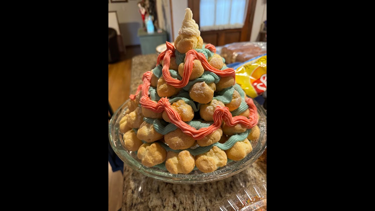 Easy build Cream Puff Tree - YouTube