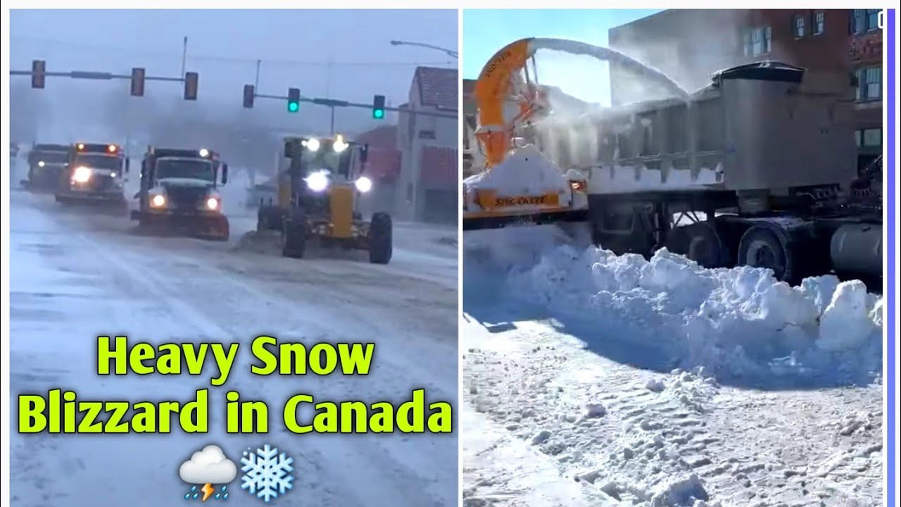 Snow Blizzard || Sudden Snow Storm in Canada ️🌨️⛈️⛈️☃️ - YouTube