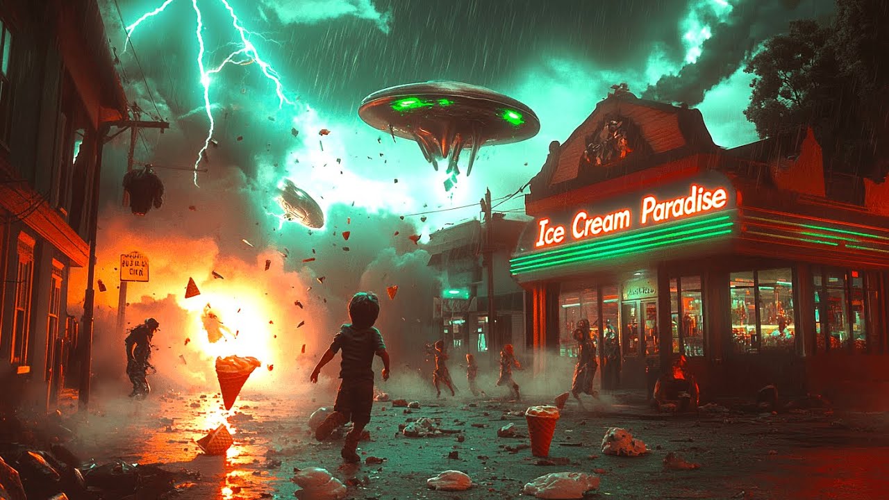 The Day Aliens Destroyed an Ice Cream Shop Full Of Childrens Humans ...