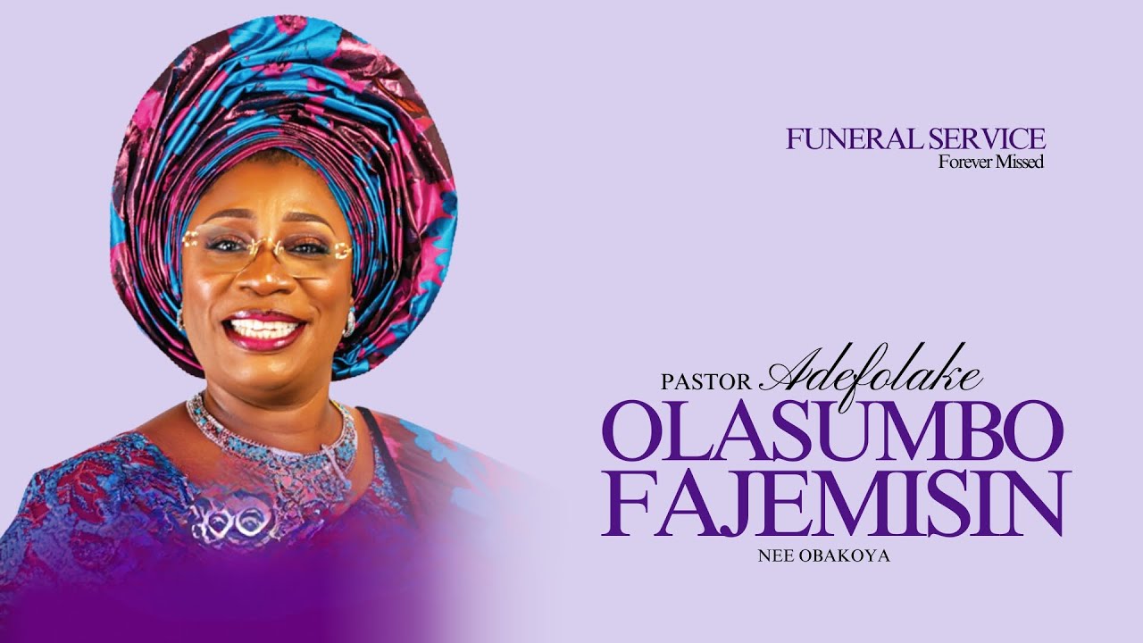 Pastor Folake Fajemisin (PFF) Funeral Service | Fri April 25, 2025 ...
