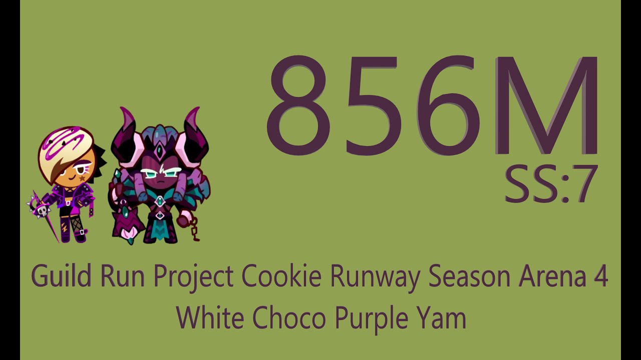 CROB Guild Run Project Cookie Runway Season Arena 4 White Yam 856M ...